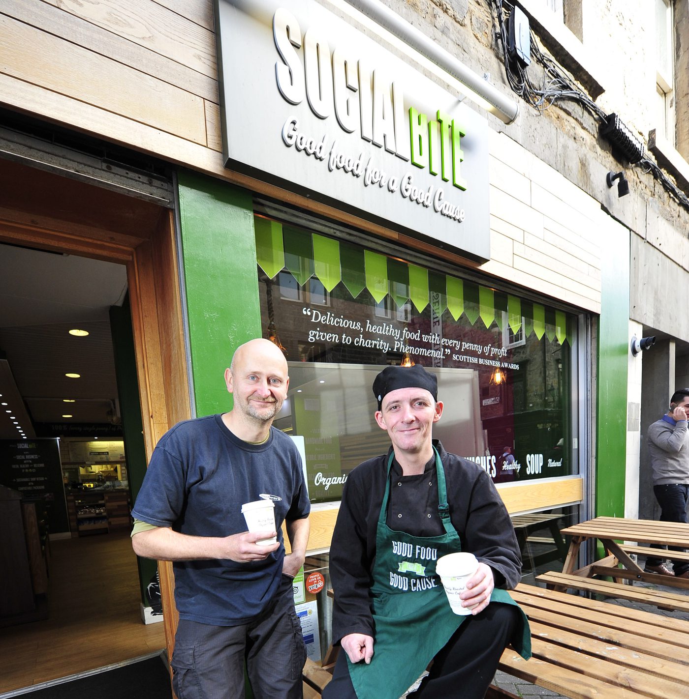 Edinburgh Social Bite worker steps in to help homeless charity which ...
