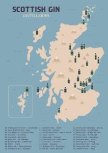 North-east artist creates amazing new map of Scotland's gin ...