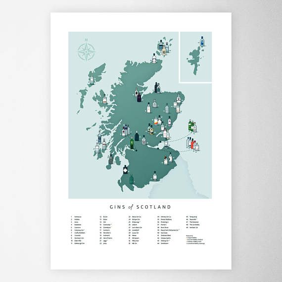Amazing new gin map reveals Scotland's top gins | Scotsman Food and Drink