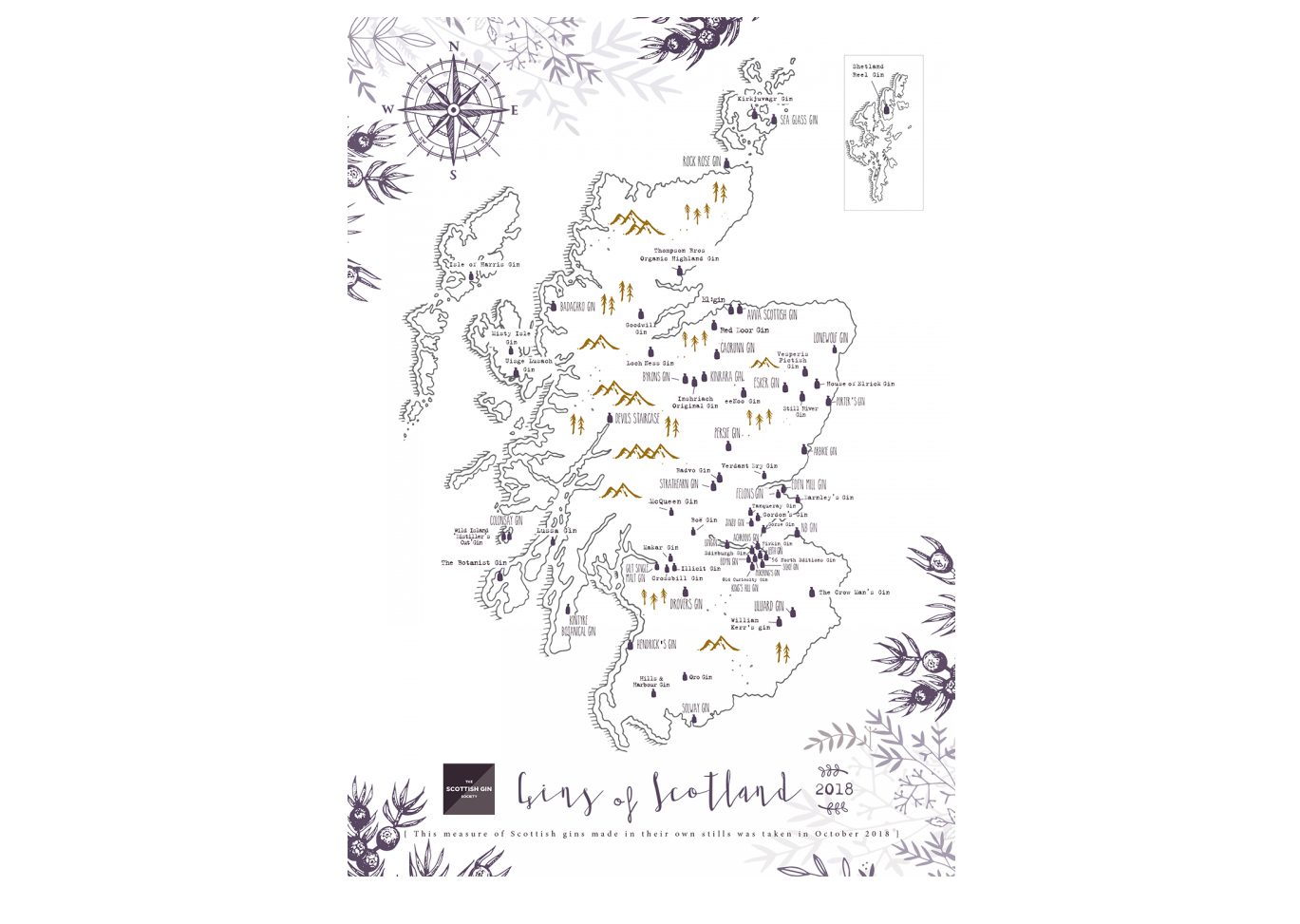 Scottish Gin Society unveil amazing Scottish Gin Map - and it's free ...