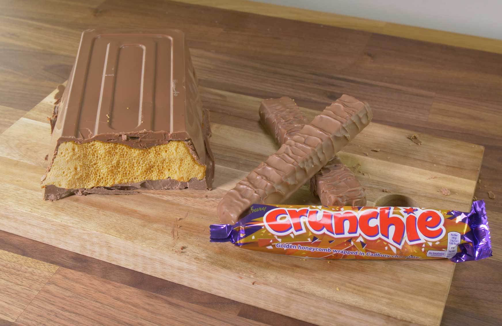 B & M create recipe for making a 'Giant Crunchie Bar' and the results ...