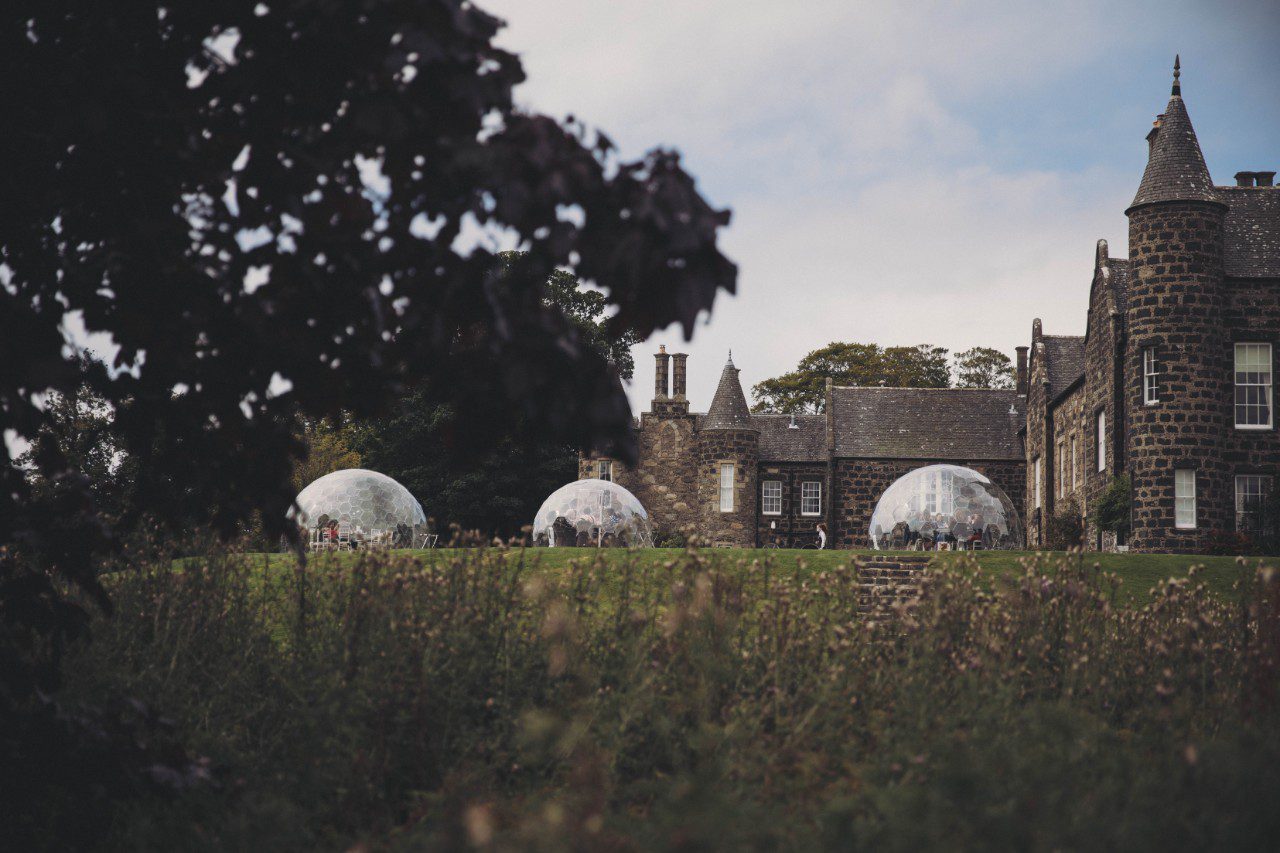 Meldrum House Hotel adds third igloo style dome to outdoor dining ...